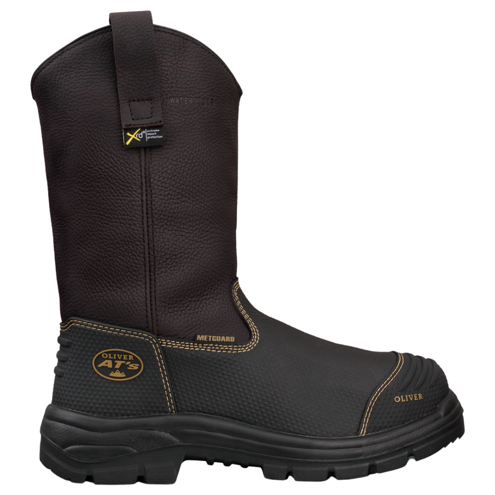 Oliver 65-493 240mm High Leg Pull On Steel Toe Caustic Waterproof Rigg ...