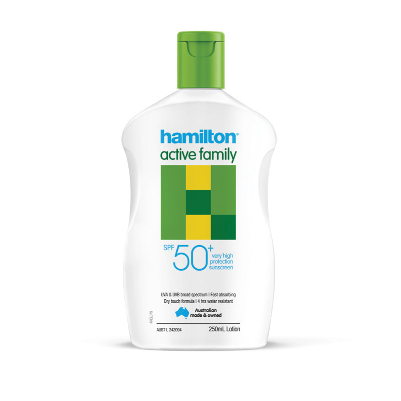 Hamilton Active Family Sunscreen SPF50+ 250ml Bottle (7224 ...