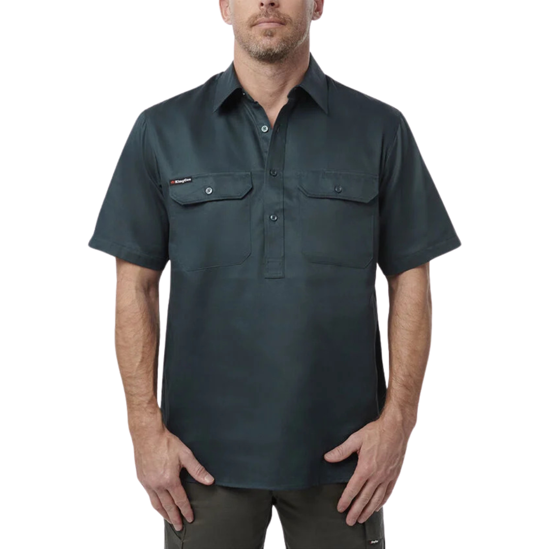 KingGee Men's Originals Closed Front Cotton Drill Work Shirt K04060 ...